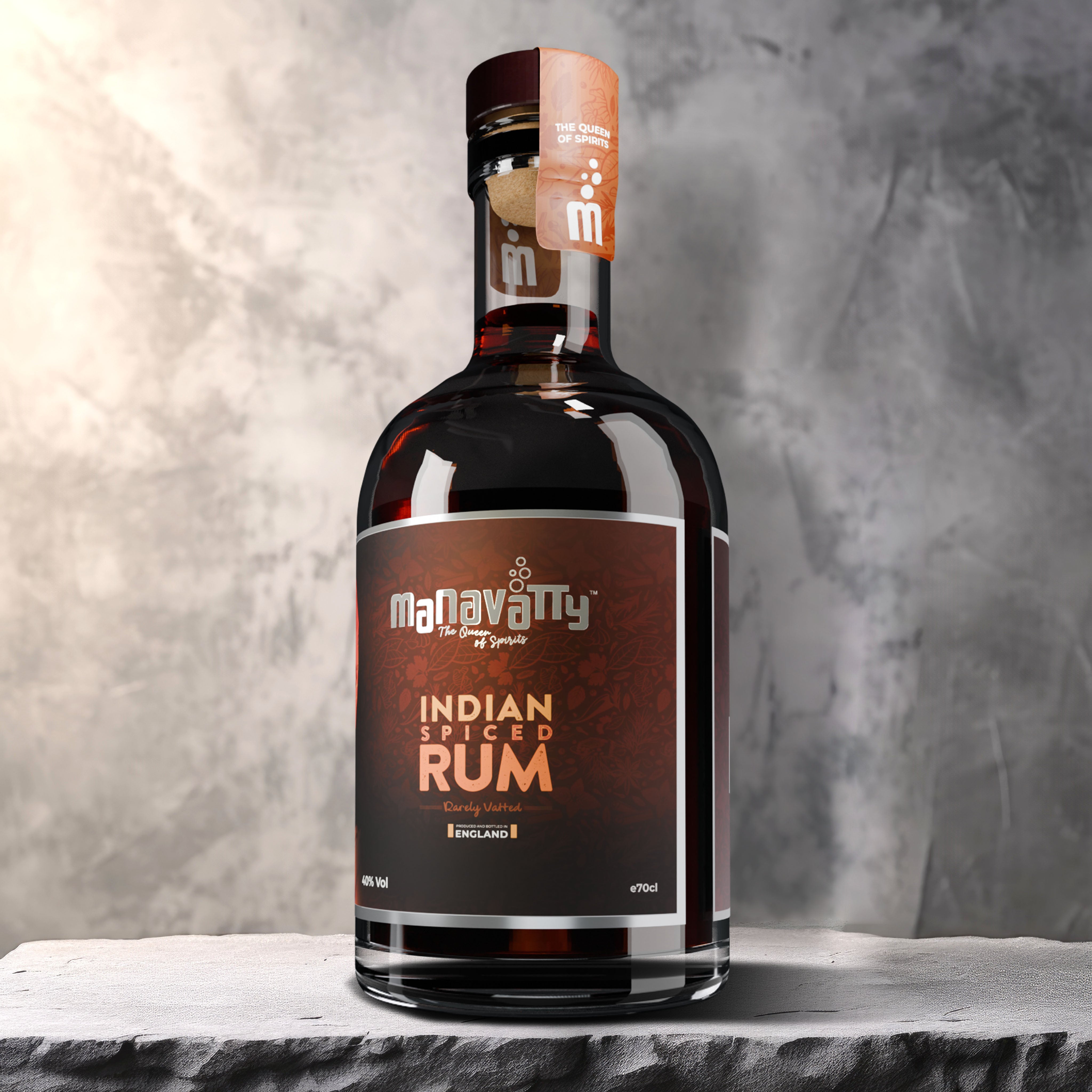 Manavatty Indian Spiced Rum – Manavatty - The Queen of Spirits